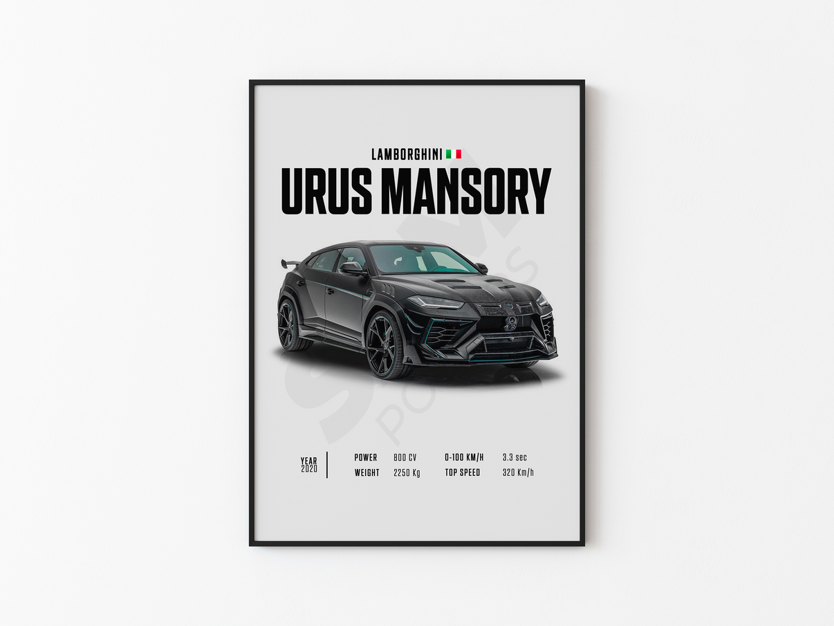 Lamborghini Urus Mansory Poster – SamPosters